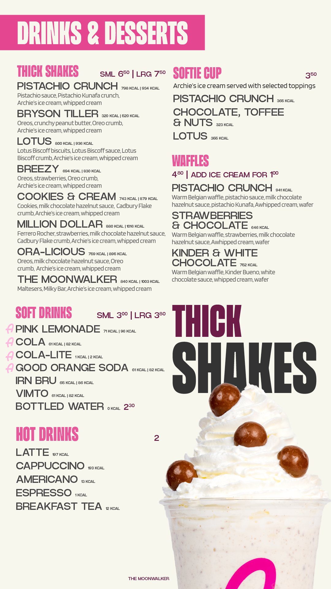 Menu - Archie's Atomic
